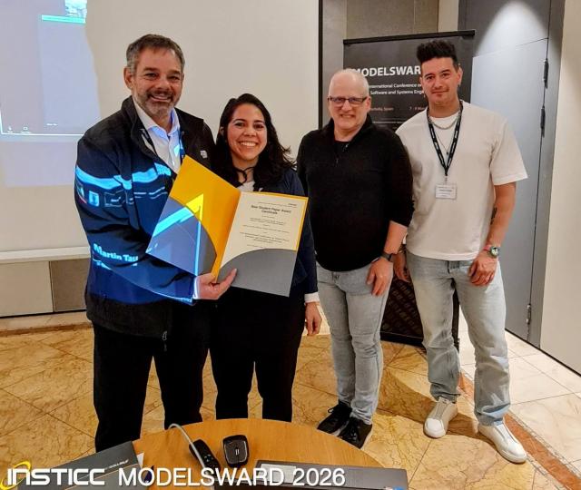 i3S - Barbara Da Silva Oliveira a reçu le Best Student Paper Award